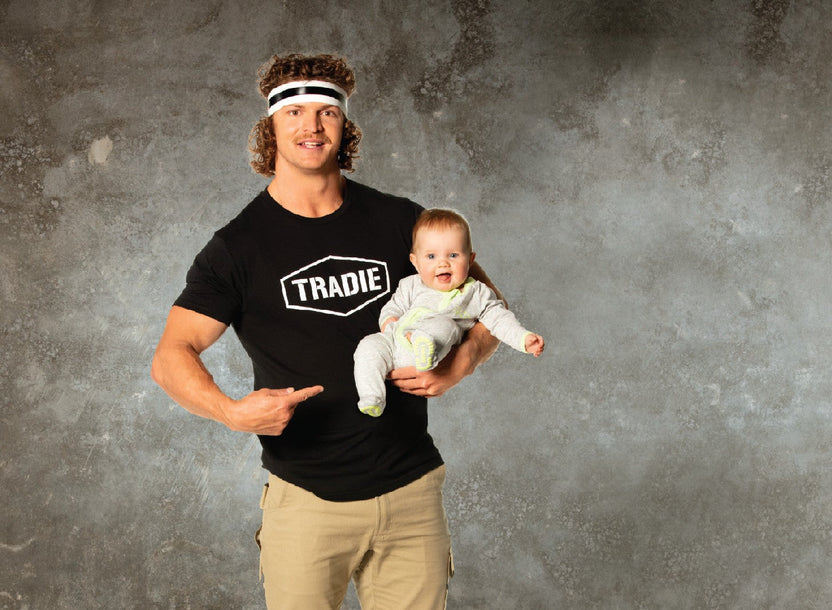 TRADIE Nick Cummins is Here to Promote Tradie's Baby Collection