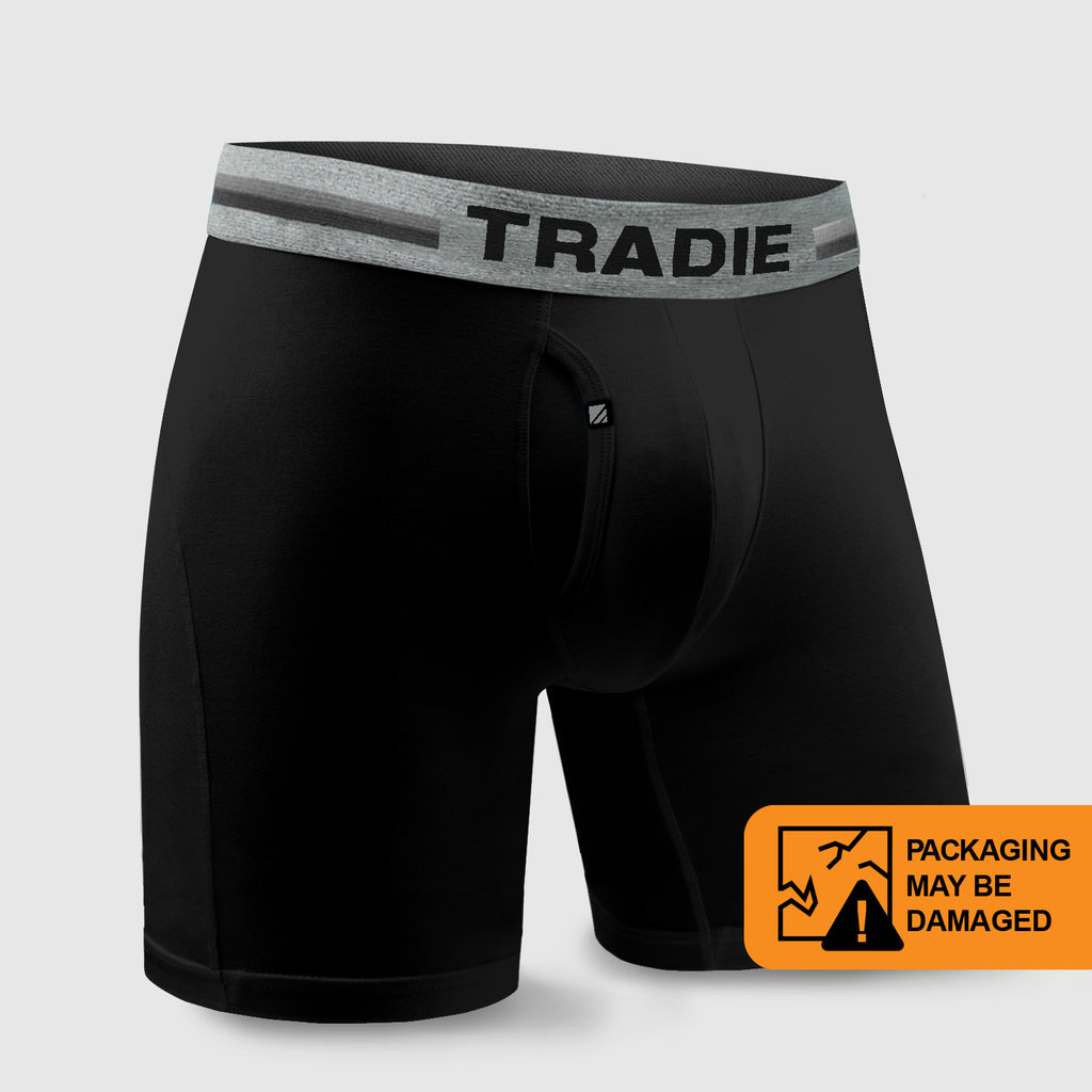 Bamboo No Bounce Long Leg Trunk Black